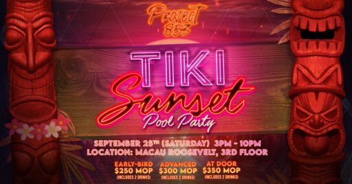 Tiki Sunset Pool Party at The Macao Roosevelt Hotel - Macau Lifestyle